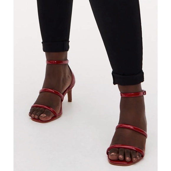 torrid | Shoes | Torrid Red Faux Patent Leather Setback Heel | Poshmark